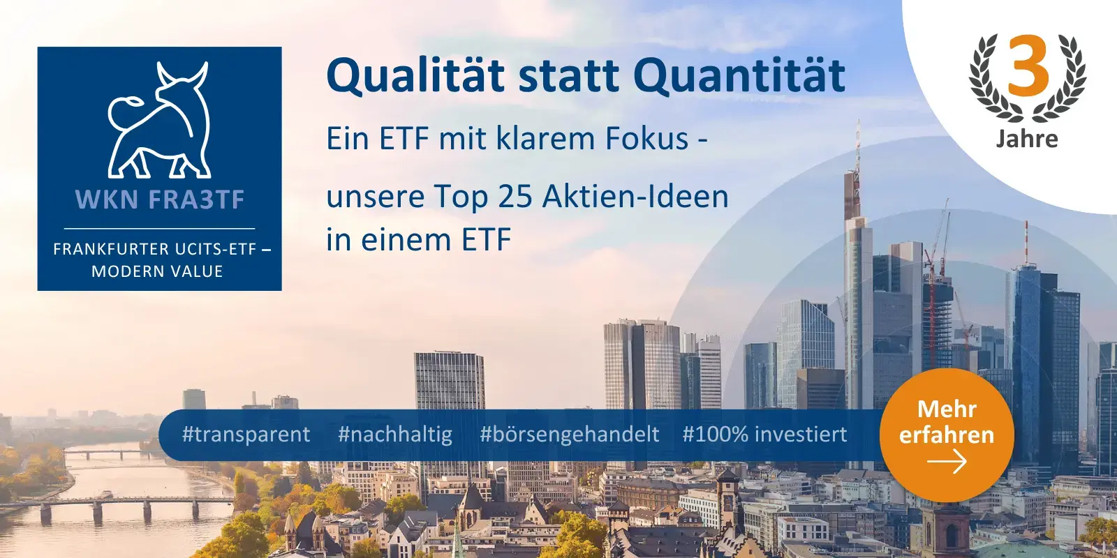 FRANKFURTER UCITS-ETF – MODERN VALUE: ERSTER ETF EINER DEUTSCHEN ...